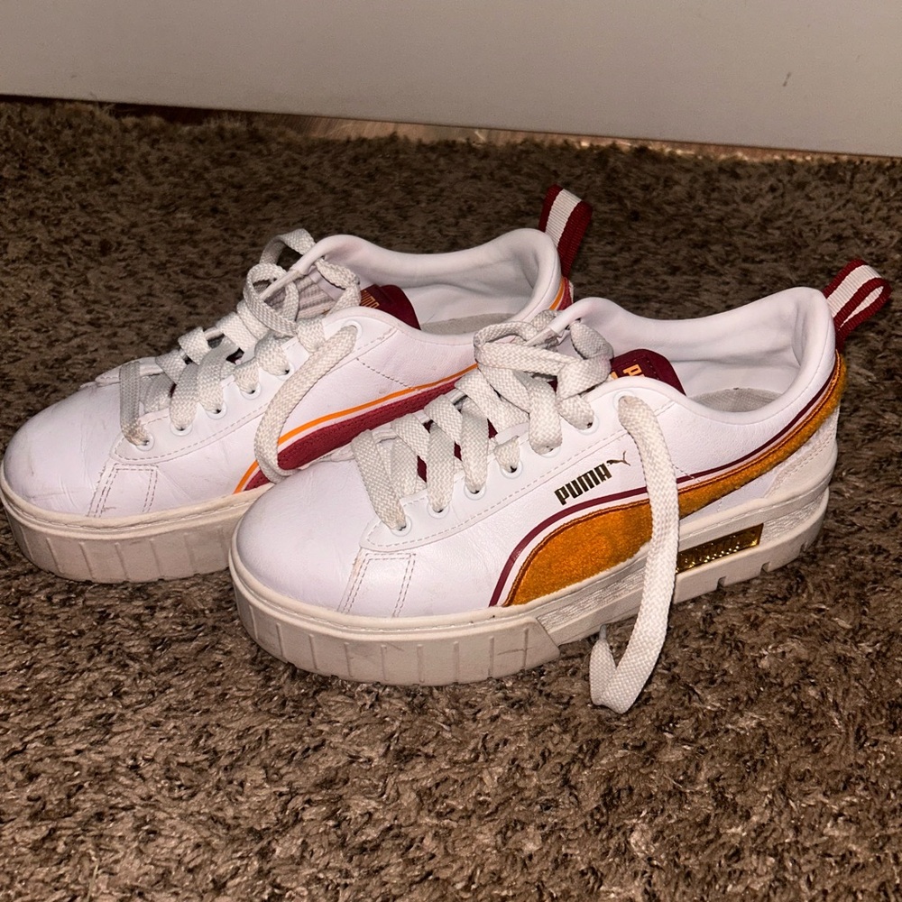 Mayze New Heritage Puma Logo Platform Sneakers - Gem